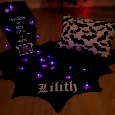 Baby Black Bat Customized Play Mat, Room Mat, or Blanket - Etsy