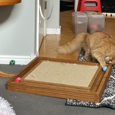 Handmade Cat Scratcher. Pet Furniture, Sisal Rope, Cat Scratching Pads ...