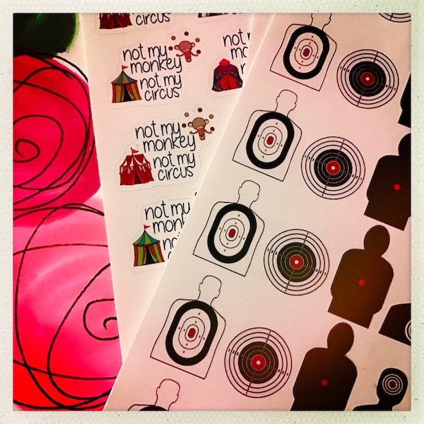 Not My Monkey, Not My Circus Stickers - Etsy