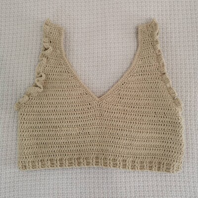 Crochet Tank Top Pattern Modern V-neck Tank Top Easy Summer Top DIY ...