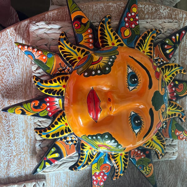 7 Multicolor Talavera Knobs - Etsy