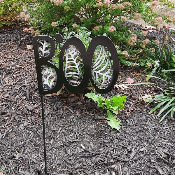 Small Metal Boo Sign - Etsy