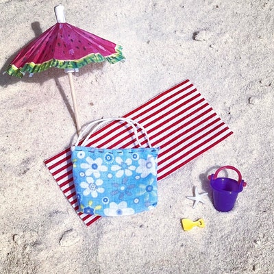 Miniature Beach Bucket Spade Shovel,mini Beach Accessory,fairy Garden ...