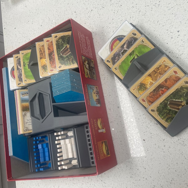 Settlers of Catan Box Organiser for Base + 5-6 Player Expansion. Made ...