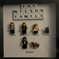 Personalised Family Mini Figure Boxframes - Etsy UK