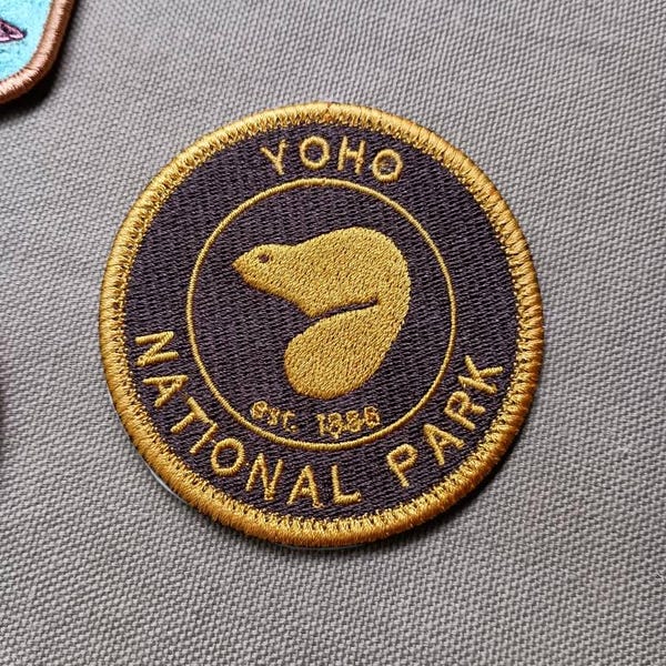 Yoho National Park Embroidered Patch | Iron-on, Sew-on Badge | Canadian ...