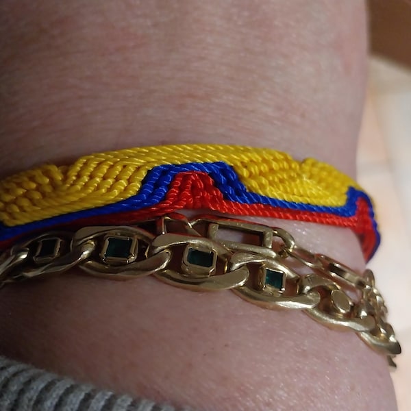 Colombian Bracelet, Manillas Colombianas Colombian Flag Color Bracelet ...