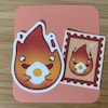 Cute Fire Demon Sticker Inspired by Calcifer Howls Moving Castle ...