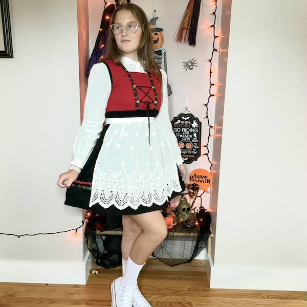 Norwegian Hardanger Style Costume Bunad Festdrakt Dress for Girls - Etsy