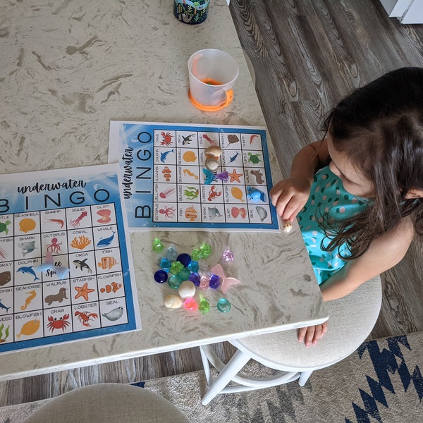 Underwater Bingo | Under the Sea Bingo | Marine Life Bingo | Ocean ...