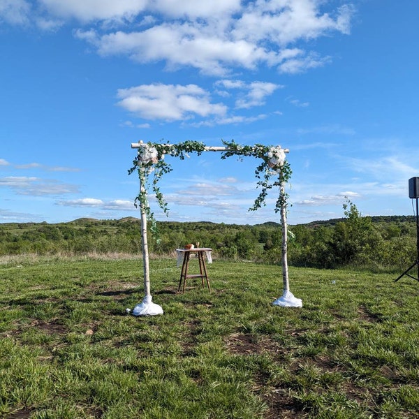 5 Piece Birch Wedding Arch - Etsy