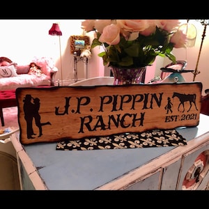 American Flag Wood Wall Decor Rustic Western Address Sign | Etsy