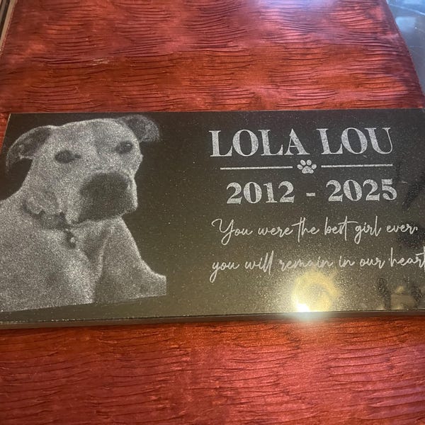 Custom Pet Memorial Stone for Dogs | Honor Your Terrier, Retriever, Pug ...