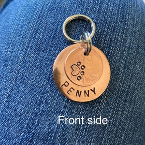 Custom Pet ID Tag, Skull and Crossbones Dog Tag, Handmade ID Tag ...