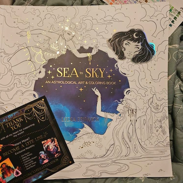 Sea to Sky Astrology Art & Coloring Book - DELUXE Version of "oceans to ...