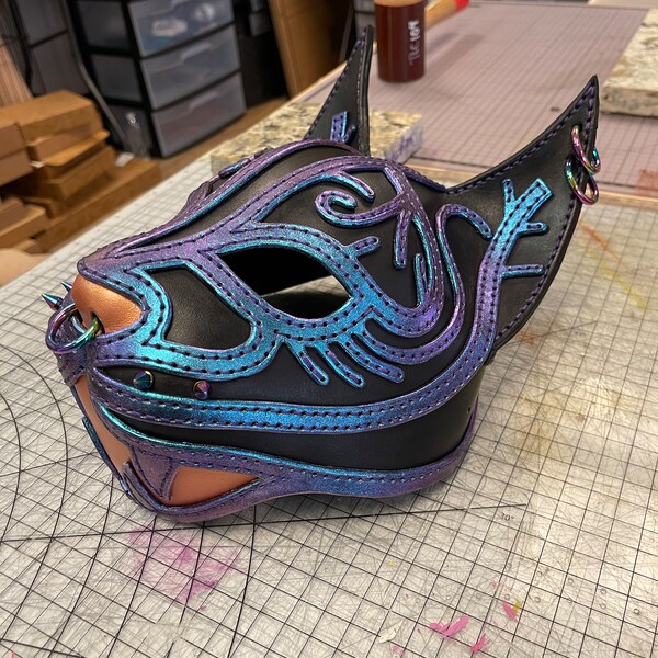Cat Mask Leather Pattern PDF - the Bastet Ceremonial Mask - by ...