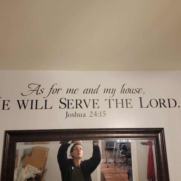 As for Me & My House... -joshua 24:15 - Inspirational Wall Decal ...