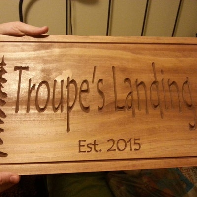 Custom Carved Signs Rustic Forest Family Sign Welcome Signs Established ...