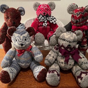 Memory Bear 15 Inches Tall Made From Your Loved One's - Etsy