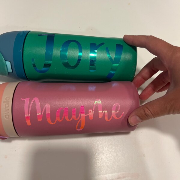 Layered Vinyl Sticker, Name Decal for Tumblers, Name Stickers for ...