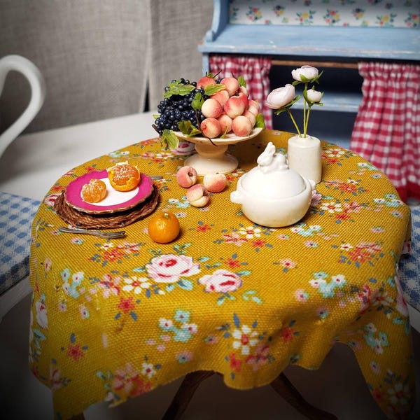 Miniature Tangerine , Dollhouse Food, Food for Dollhouse, Mini Food ...