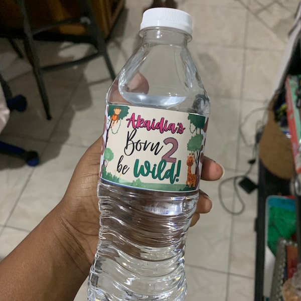 6 Party Favor Template Bundle, Chip Bag Template, Water Bottle Labels ...