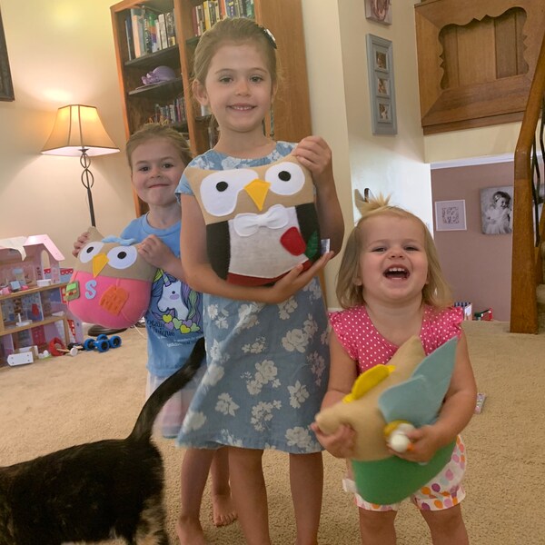 Bride and Groom Owl Plushies- Owl Bride and Groom Plushies- Wedding ...