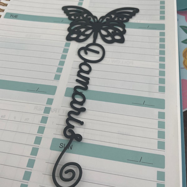 Custom Bookmark, Book Lover Gift, Butterfly Bookmark, Back to School ...