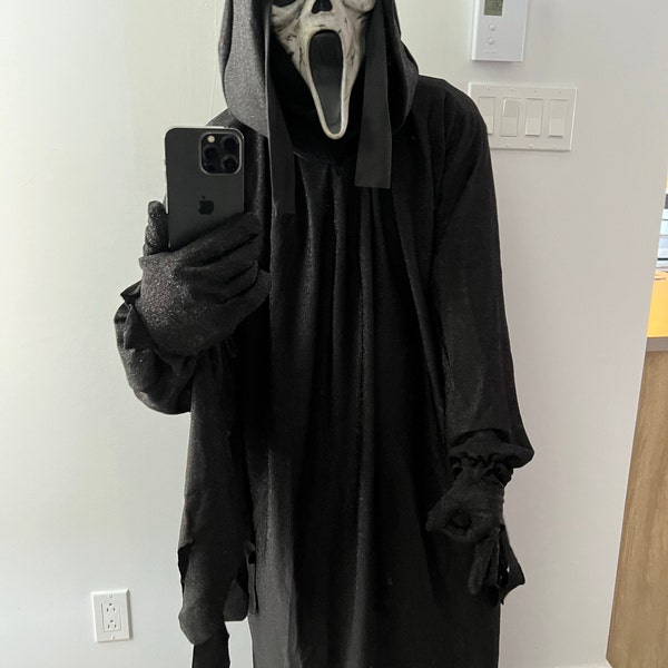 Scream 6 Full Costume, Ghostface Mask, Aged Billy Mask, Scream Mask ...