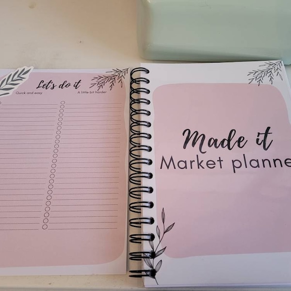 Made It Market Planner Craft Fair Planner A5 Size Market Diary Small ...