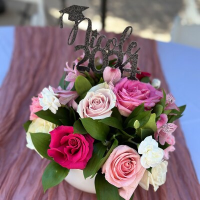 Graduation Centerpiece Stick 5 Piece Set, With Custom Logo and Name ...