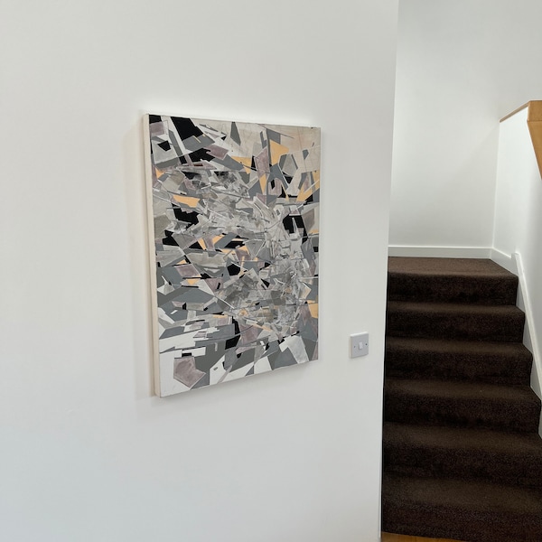 WATER | Original Blue Painting, Textured Art, Modern Abstract, Large ...