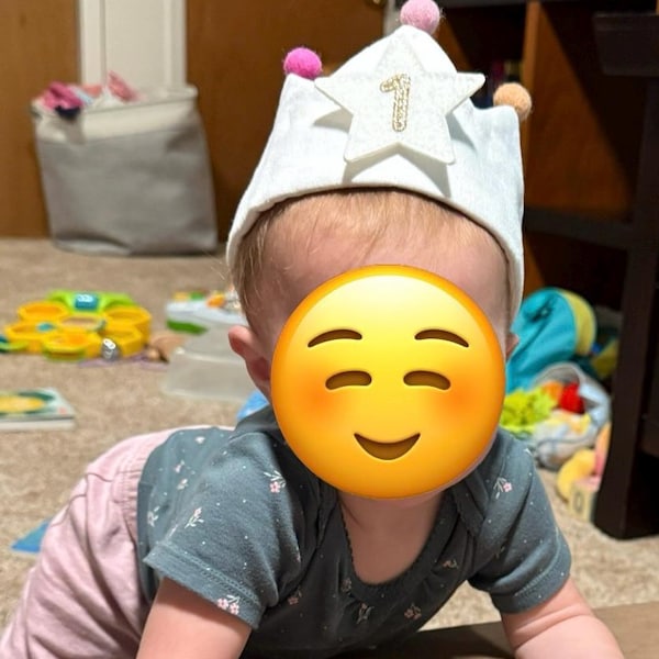 Number and Star Custom Linen Crown for Kids & Children's Birthday ...