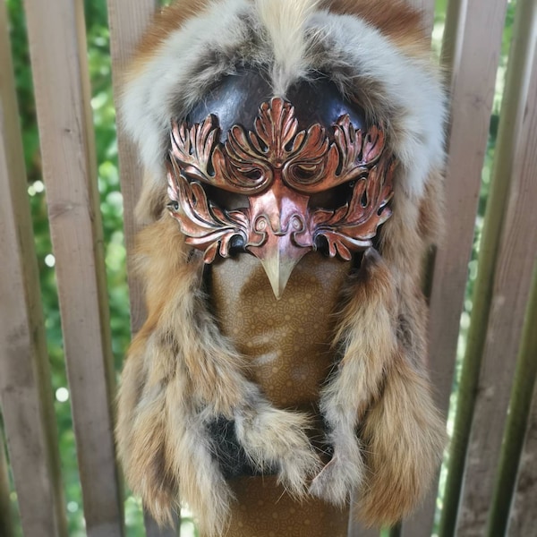 Bird Mask Dark Ivory - Etsy