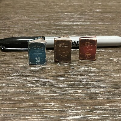 3 Printable Magical Books With Pages Wands, Dragons and Crystals for ...