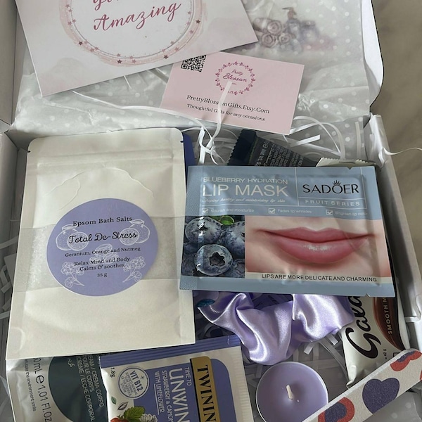 Pamper Gift Box for Her Teenage Tween Birthday Sleep Over Pamper Self ...