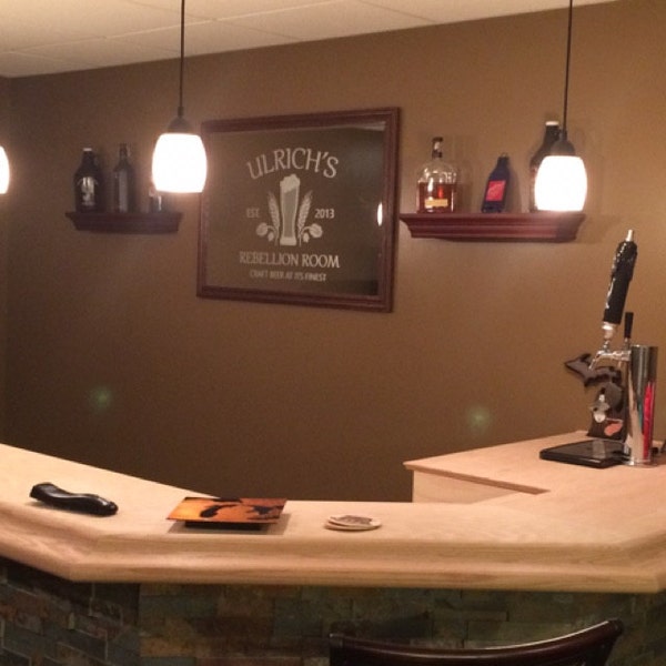 Engraved Personalized Bar Mirror (craft Beer) by Lifetime Creations ...