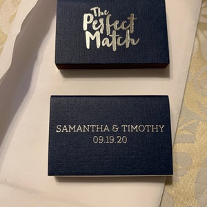 The Perfect Match Match Boxes Wedding Favor Matches, Wedding Decor ...