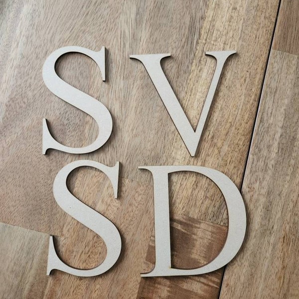 MDF Wooden Letters | Laser Cut MDF 3MM | 5cm 7.5cm 10cm Wood Letters ...
