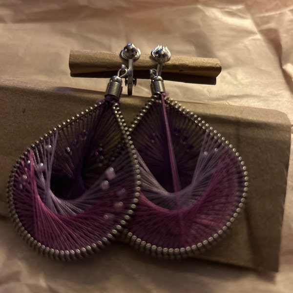 White Silk Thread Earrings Tornado Silk Thread Earrings White Thread ...