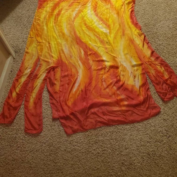 Holy Fire - Artisan Silk Hand Painted Praise and Worship Flag and ...