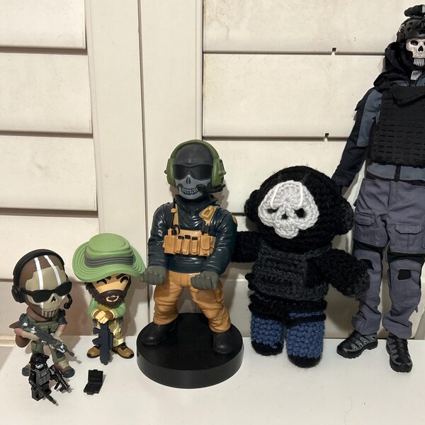 Crochet Call of Duty MWII Simon Ghost Riley Plushie Made to Order ...