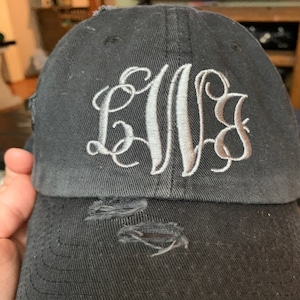 Monogrammed Hat, Personalized Hat, Ladies Monogram Hat, Monogrammed Cap ...