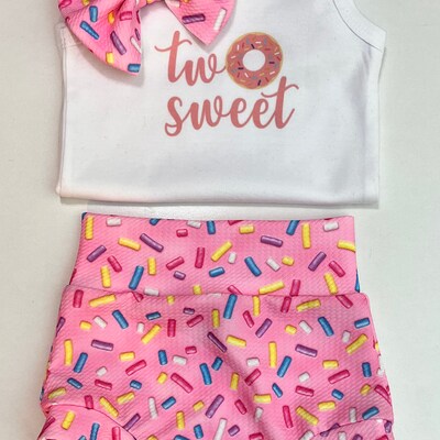 Two Sweet Donut SVG Cut File, 2nd Second Birthday SVG, 2 Years Old Girl ...