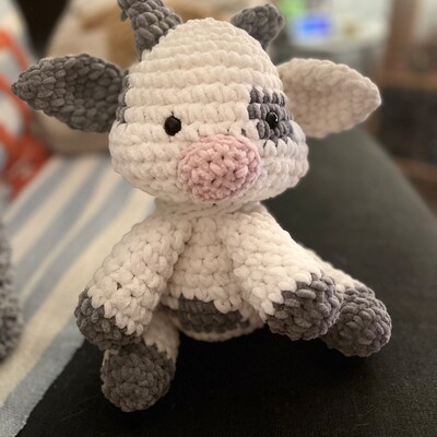 Amigurumi Cow Pattern, Plush Pattern, Stuffed Cow Toy, Cow, Crochet Cow ...