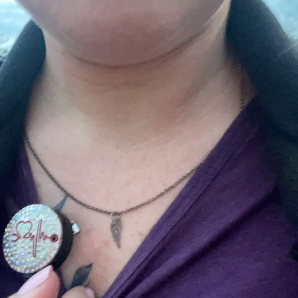 Gold Sacred Flaming Heart With Thorns Charm Necklace 14k Gold Filled ...