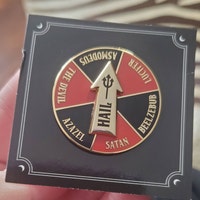 Yes Today Satan Enamel Pin - Etsy Canada