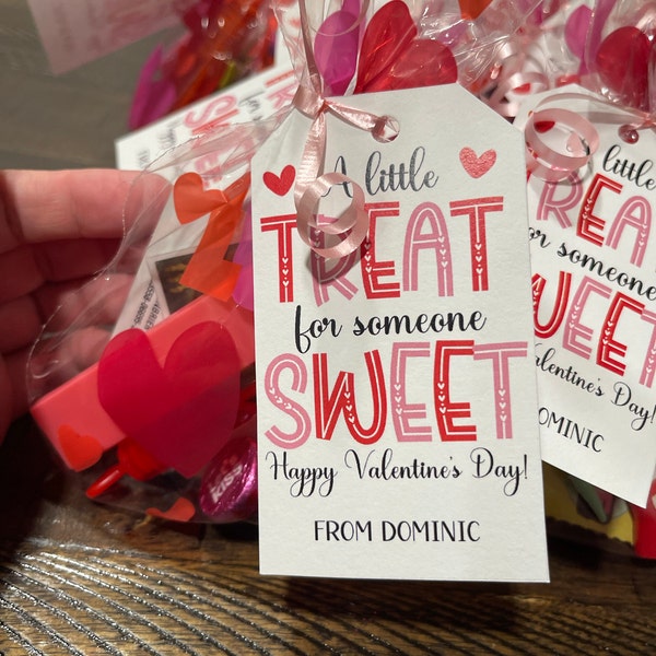 EDITABLE Valentine Gift Tags, Printable Kids Valentine Tags, Classroom ...