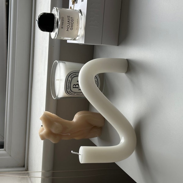 Squiggles - Self Supporting / Free Standing Bendy / Wavy Candle Ideal ...