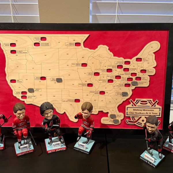 Custom Baseball Stadium Travel Map Tracker, Ballpark Travel Map, MLB ...